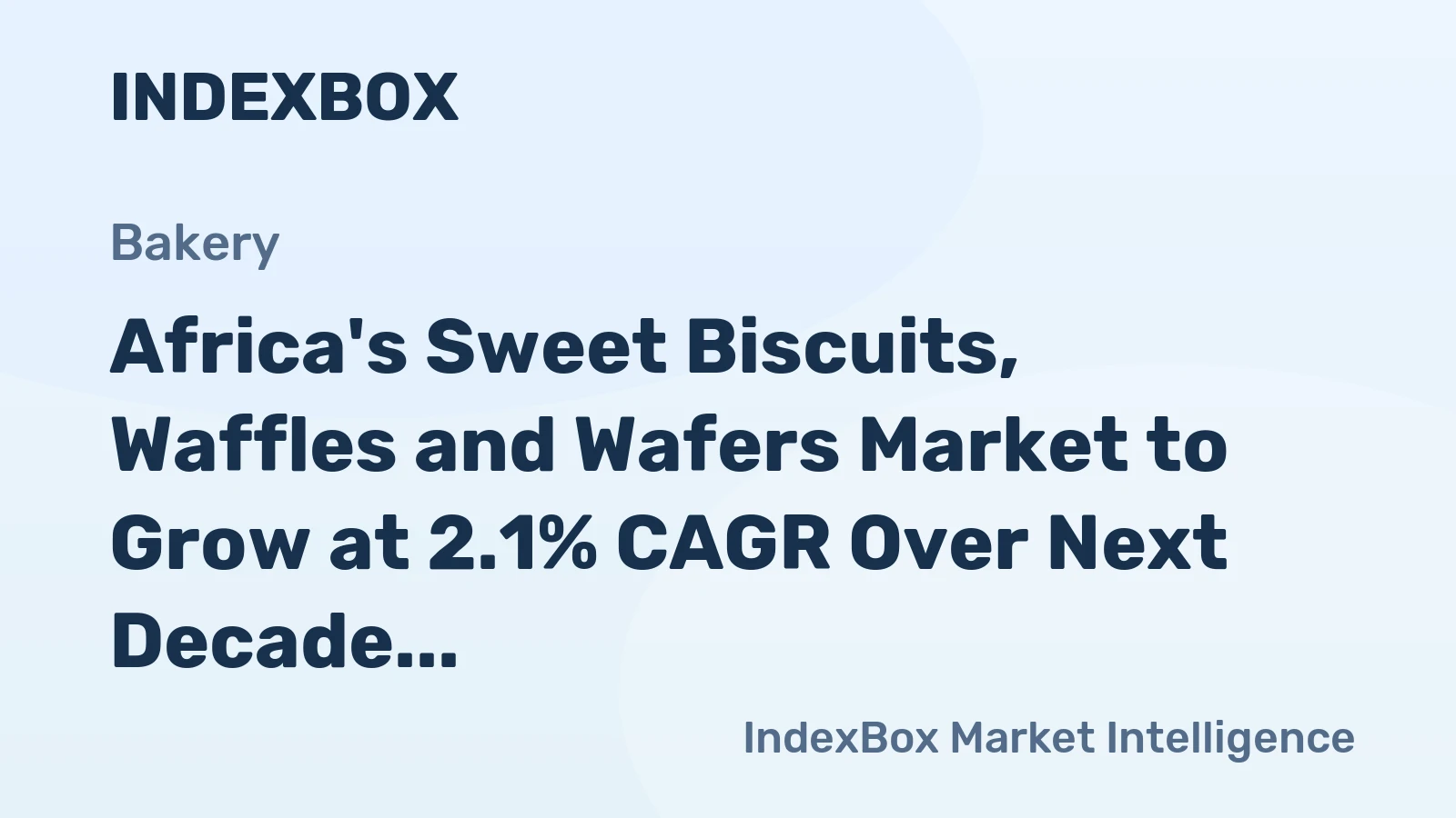 Africa's Sweet Biscuits, Waffles and Wafers Market to Grow at 2.1% CAGR Over Next Decade