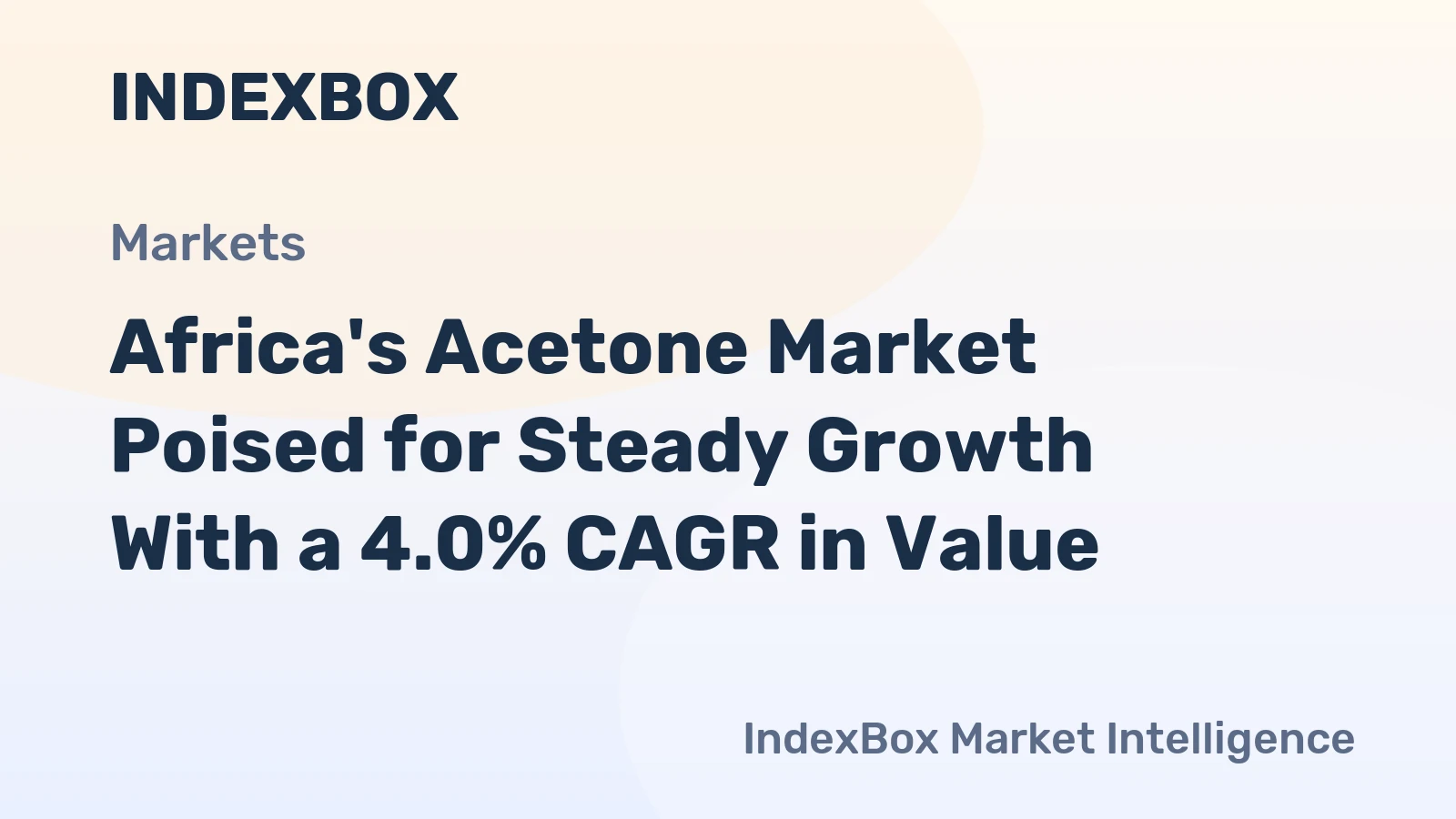 Africa's Acetone Market Poised for Steady Growth With a 4.0% CAGR in Value