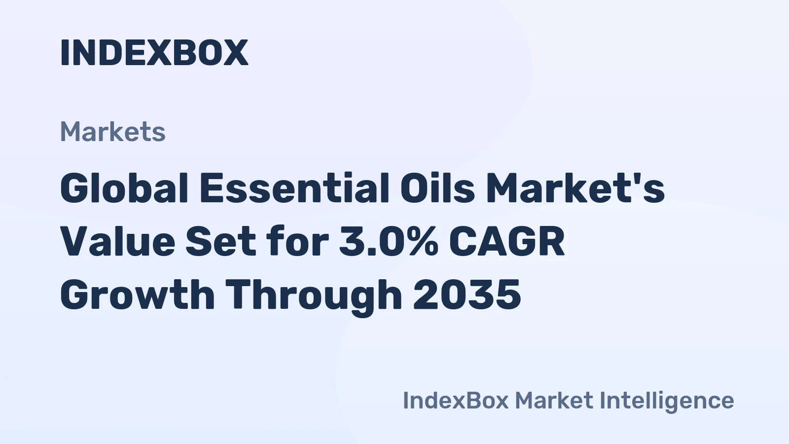 Global Essential Oils Market's Value Set for 3.0% CAGR Growth Through 2035