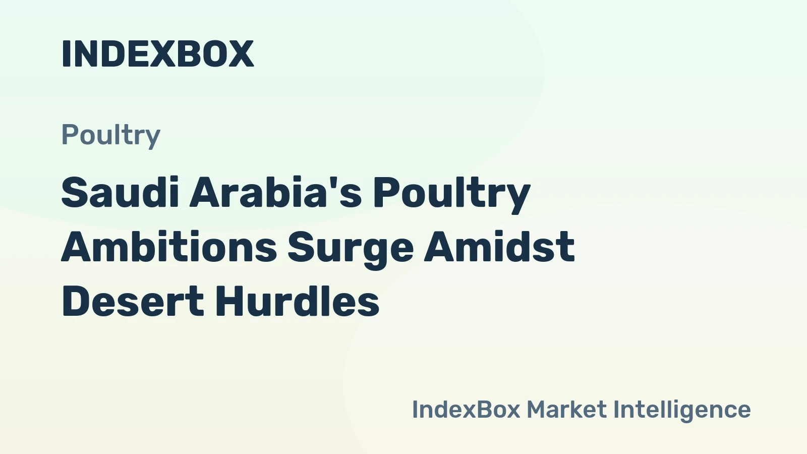 Saudi Arabia's Poultry Ambitions Surge Amidst Desert Hurdles
