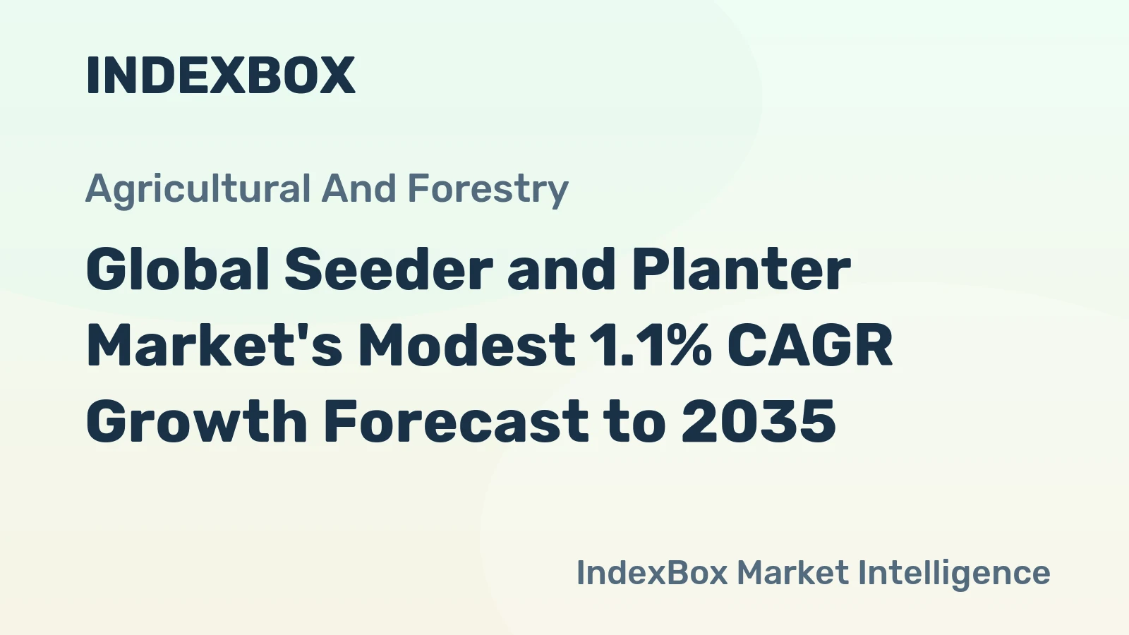 Global Seeder and Planter Market's Modest 1.1% CAGR Growth Forecast to 2035