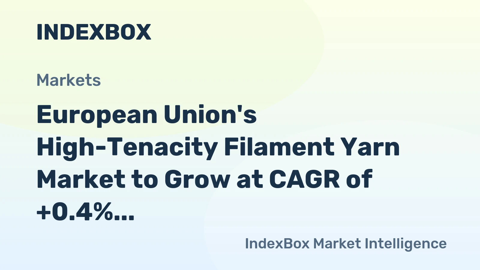 European Union's High-Tenacity Filament Yarn Market to Grow at CAGR of +0.4% through 2035