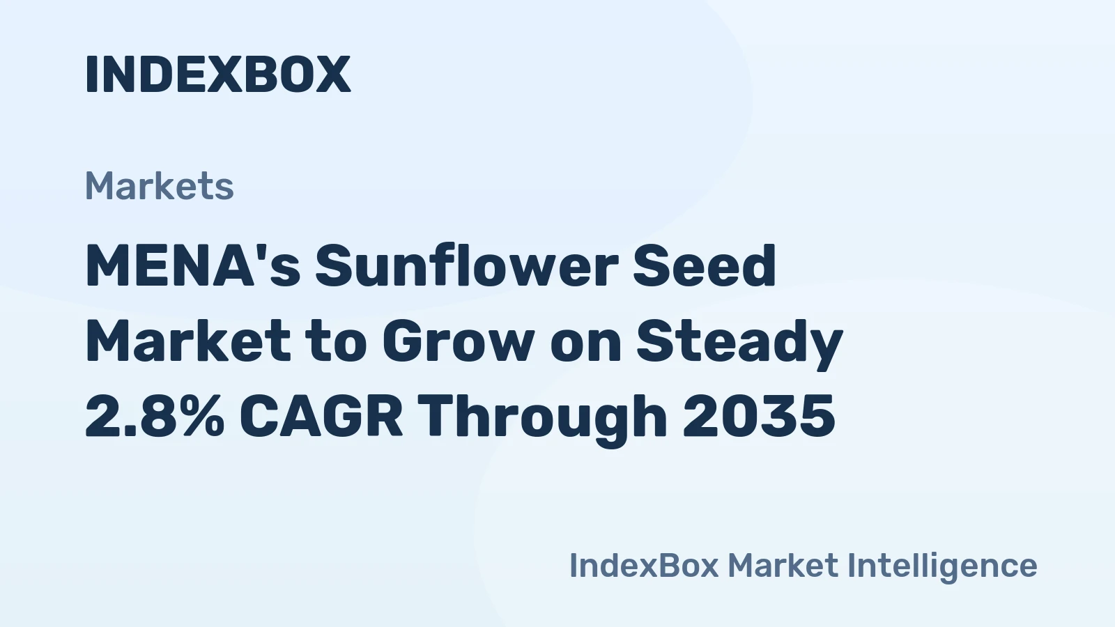 MENA's Sunflower Seed Market to Grow on Steady 2.8% CAGR Through 2035