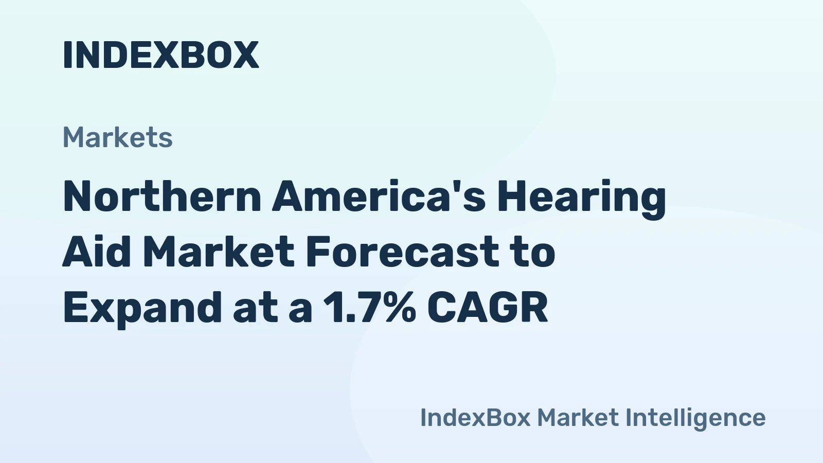 Northern America's Hearing Aid Market Forecast to Expand at a 1.7% CAGR