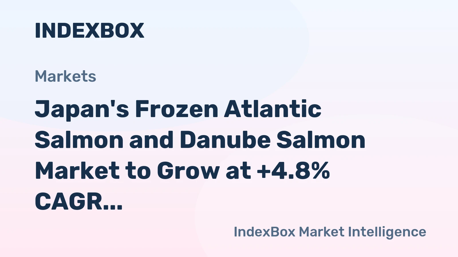 Japan's Frozen Atlantic Salmon and Danube Salmon Market to Grow at +4.8% CAGR in Volume and +6.4% CAGR in Value, Reaching 1.5K tons and $14M by 2035
