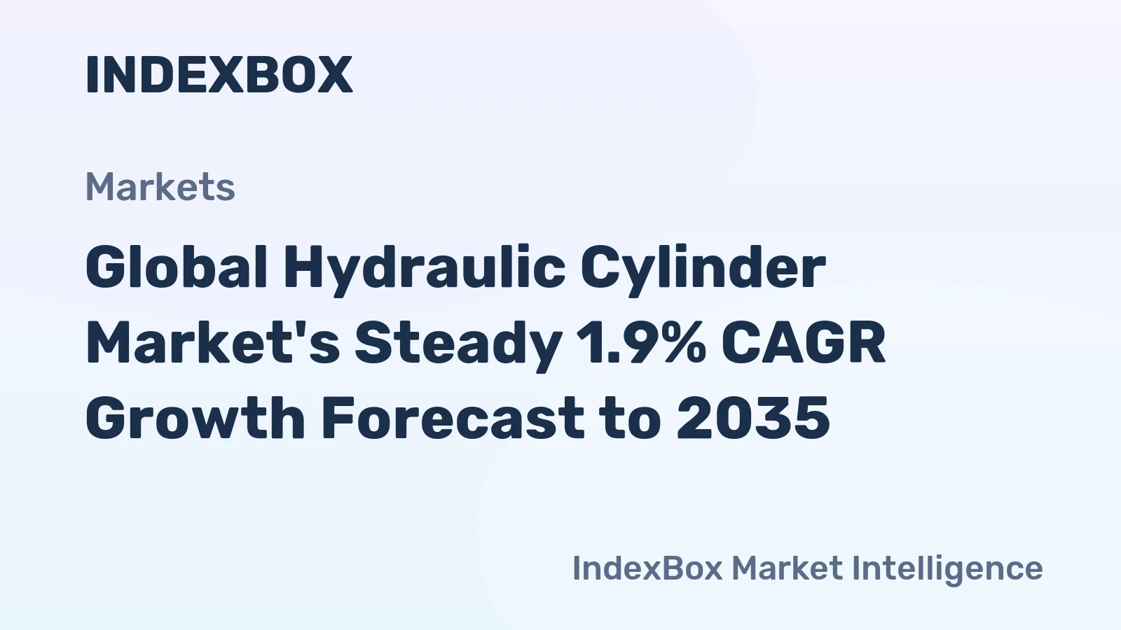 Global Hydraulic Cylinder Market's Steady 1.9% CAGR Growth Forecast to 2035