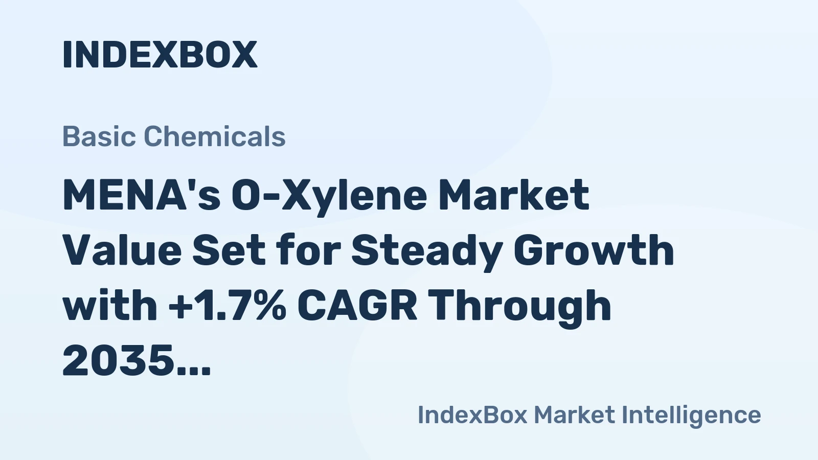 MENA's O-Xylene Market Value Set for Steady Growth with +1.7% CAGR Through 2035