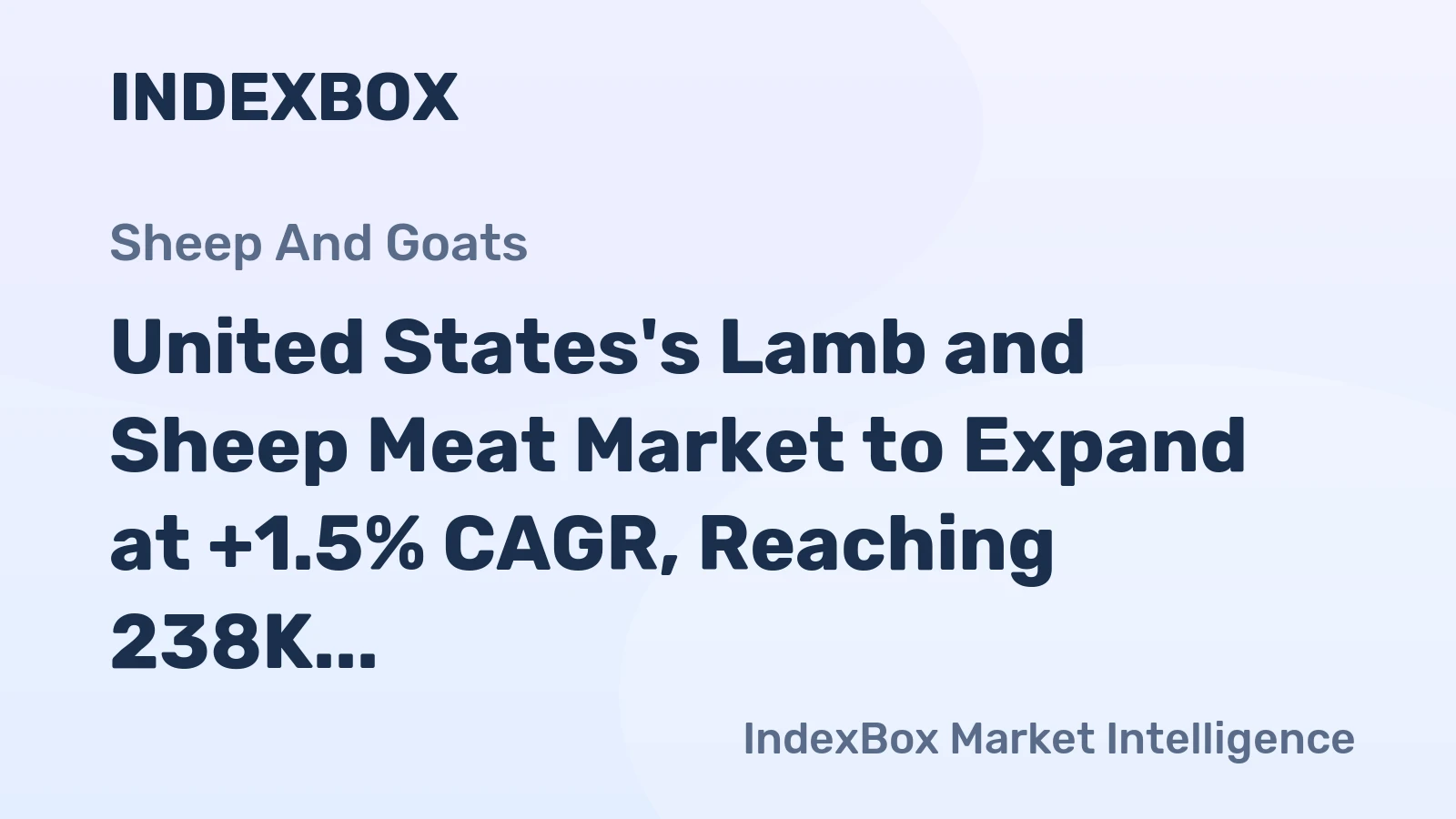 United States's Lamb and Sheep Meat Market to Expand at +1.5% CAGR, Reaching 238K Tons by 2035