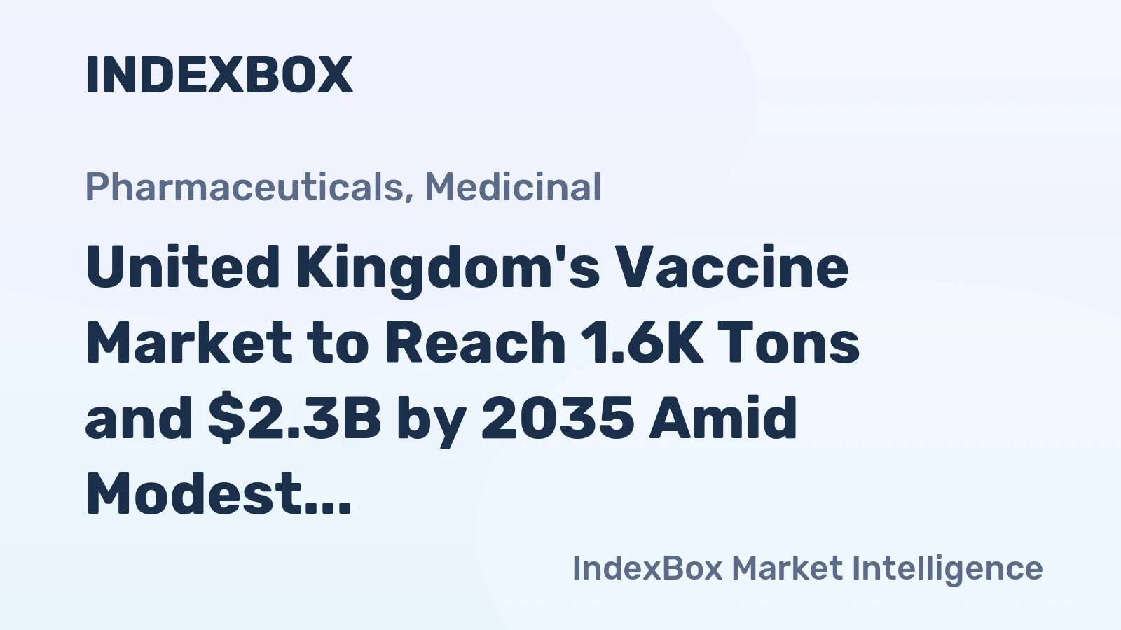 United Kingdom's Vaccine Market to Reach 1.6K Tons and $2.3B by 2035 Amid Modest Growth