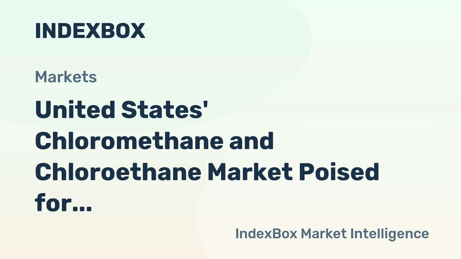 United States' Chloromethane and Chloroethane Market Poised for Steady Growth With 1.4% CAGR Through 2035