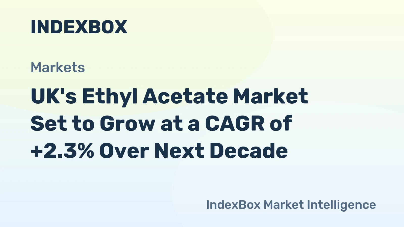 UK's Ethyl Acetate Market Set to Grow at a CAGR of +2.3% Over Next Decade