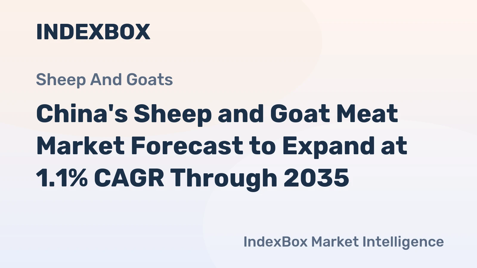 China's Sheep and Goat Meat Market Forecast to Expand at 1.1% CAGR Through 2035