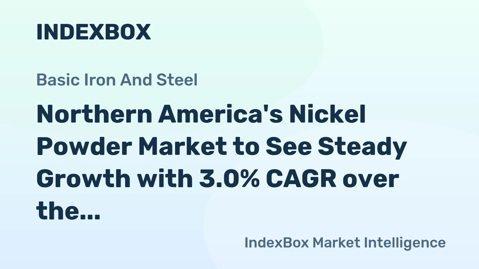 Northern America's Nickel Powder Market to See Steady Growth with 3.0% CAGR over the Next Decade