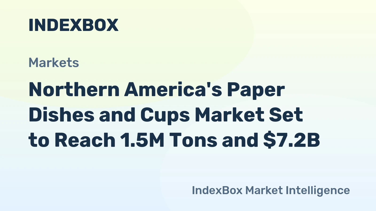Northern America's Paper Dishes and Cups Market Set to Reach 1.5M Tons and $7.2B