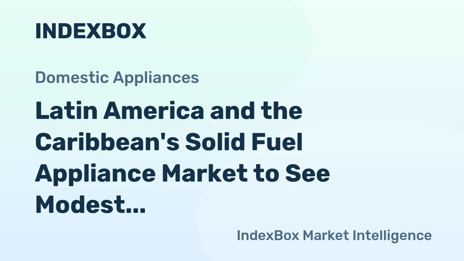 Latin America and the Caribbean's Solid Fuel Appliance Market to See Modest Growth With a 0.9% CAGR