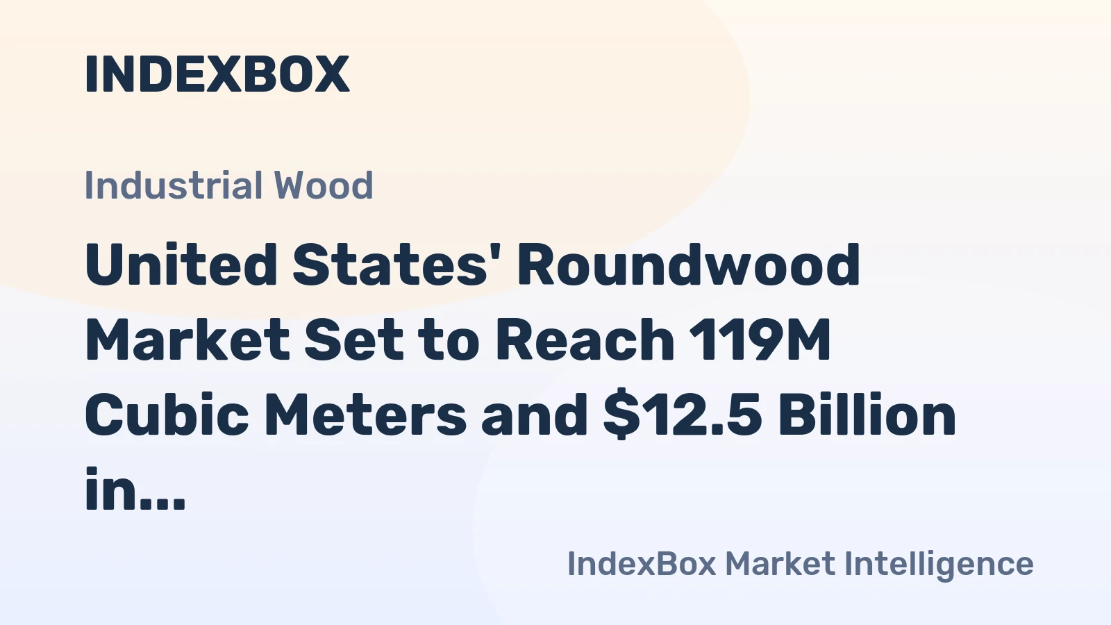 United States' Roundwood Market Set to Reach 119M Cubic Meters and $12.5 Billion in Value by 2035