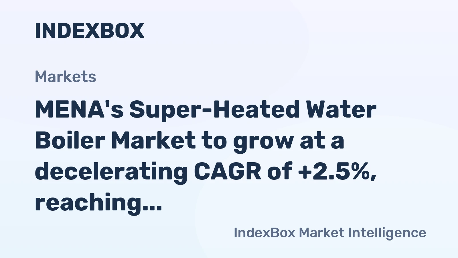 MENA's Super-Heated Water Boiler Market to grow at a decelerating CAGR of +2.5%, reaching 26K tons by 2035.