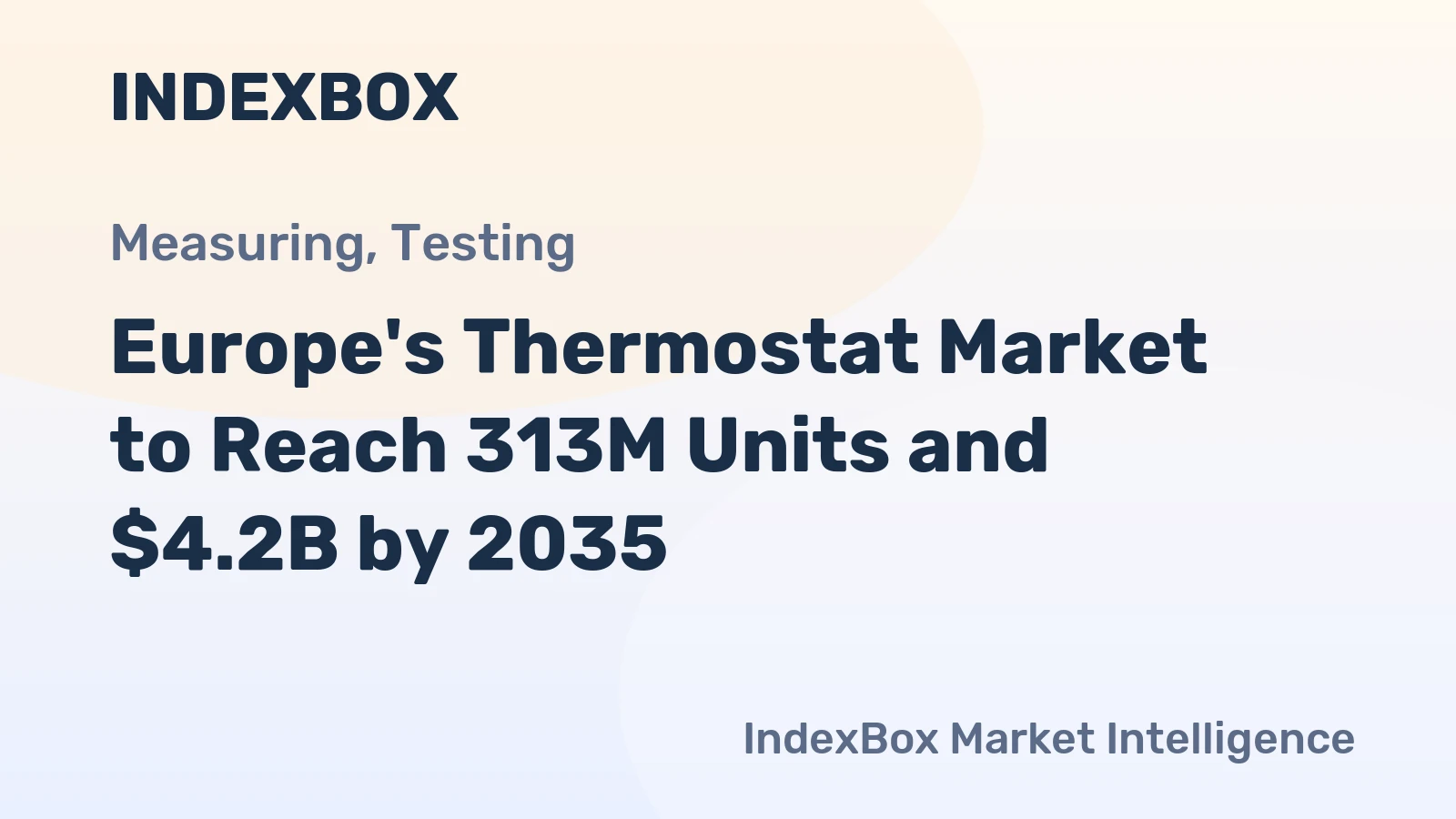 Europe's Thermostat Market to Reach 313M Units and $4.2B by 2035