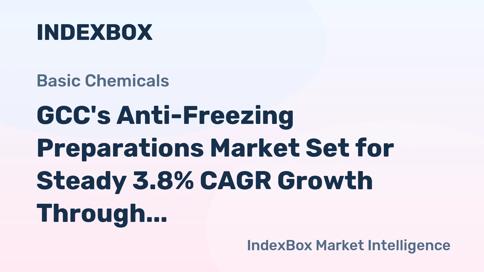 GCC's Anti-Freezing Preparations Market Set for Steady 3.8% CAGR Growth Through 2035