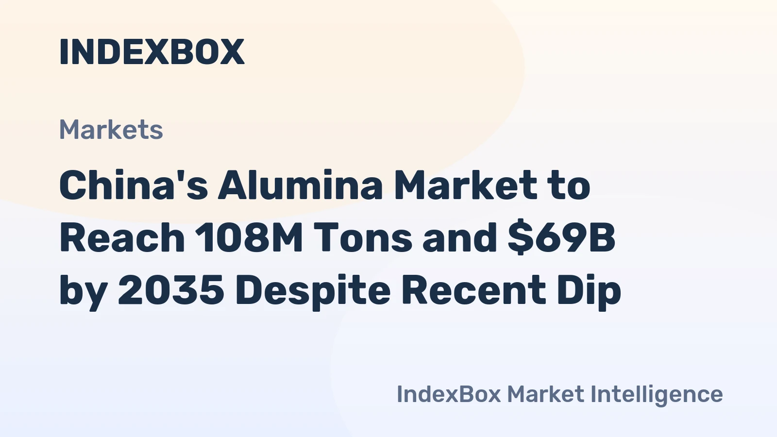 China's Alumina Market to Reach 108M Tons and $69B by 2035 Despite Recent Dip
