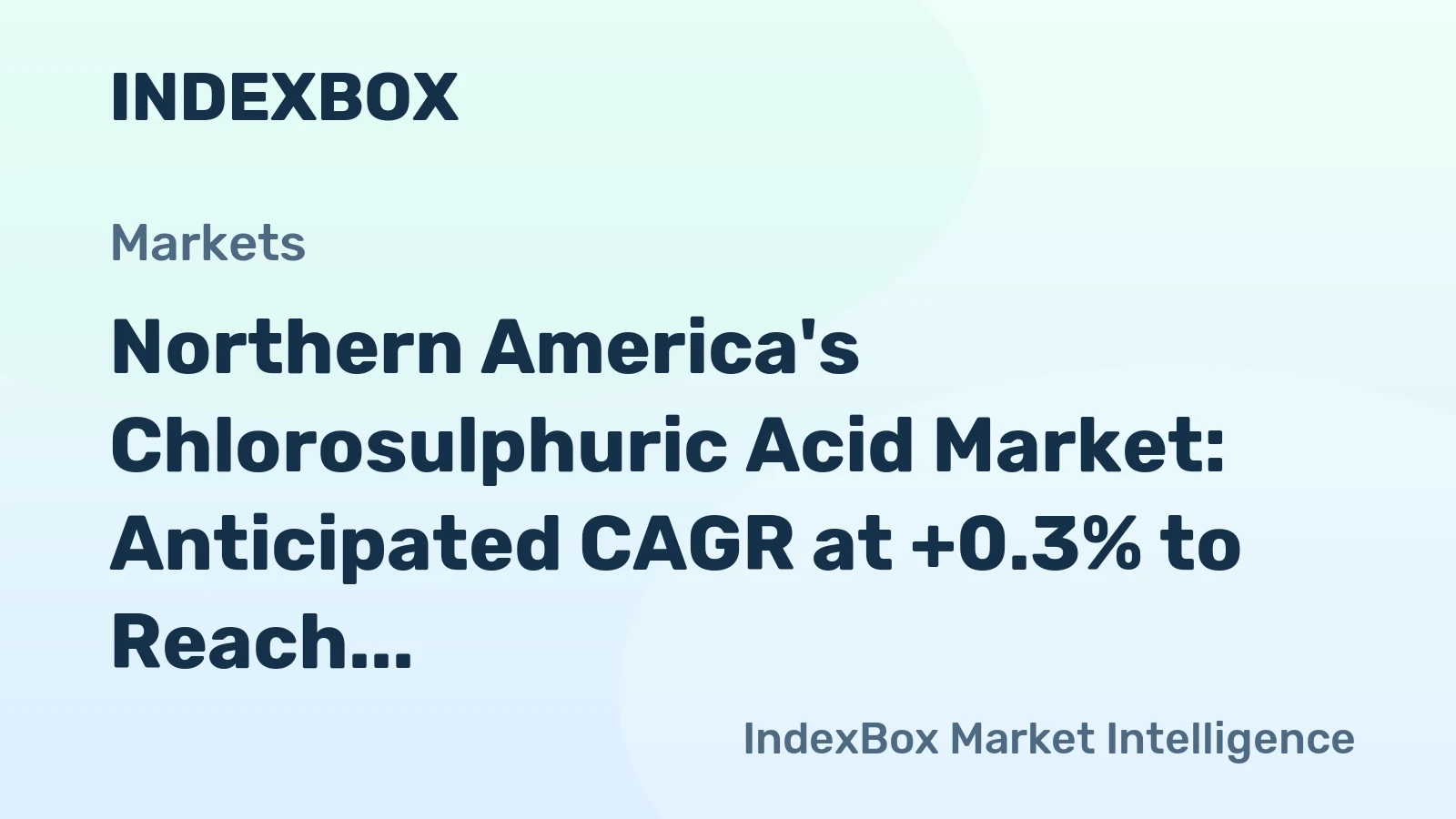 Northern America's Chlorosulphuric Acid Market: Anticipated CAGR at +0.3% to Reach 1.4K Tons by 2035