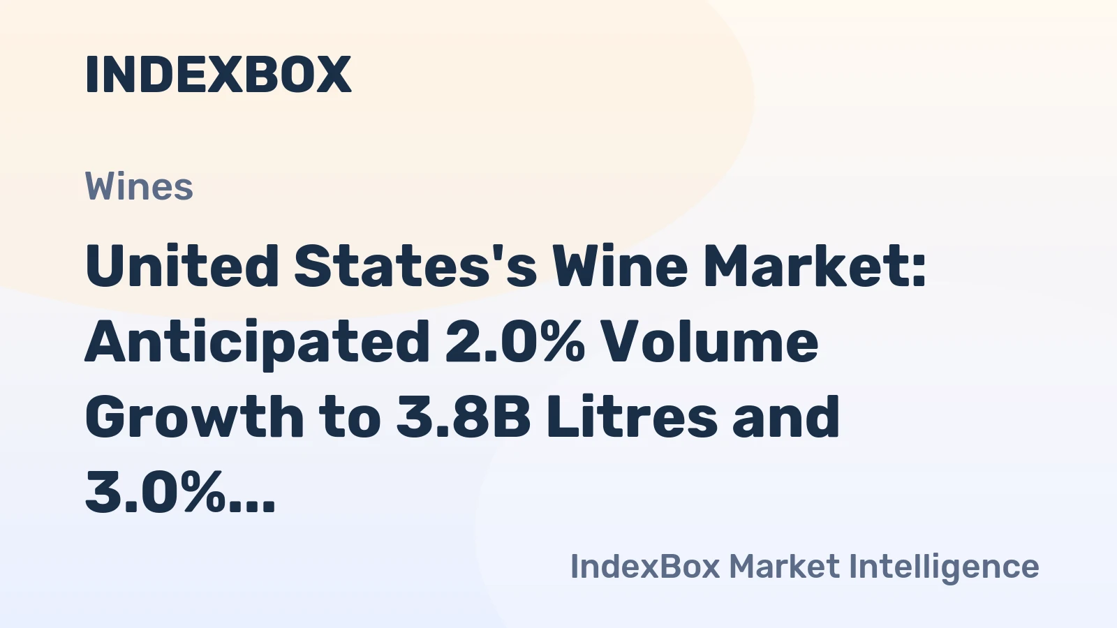 United States's Wine Market: Anticipated 2.0% Volume Growth to 3.8B Litres and 3.0% Value Growth to $21.2B by 2035