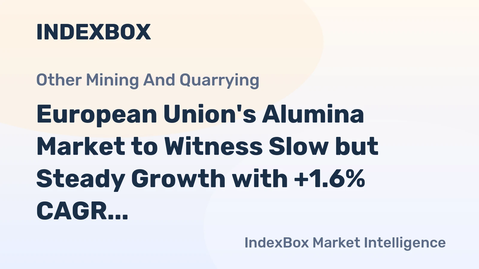 European Union's Alumina Market to Witness Slow but Steady Growth with +1.6% CAGR from 2024 to 2035