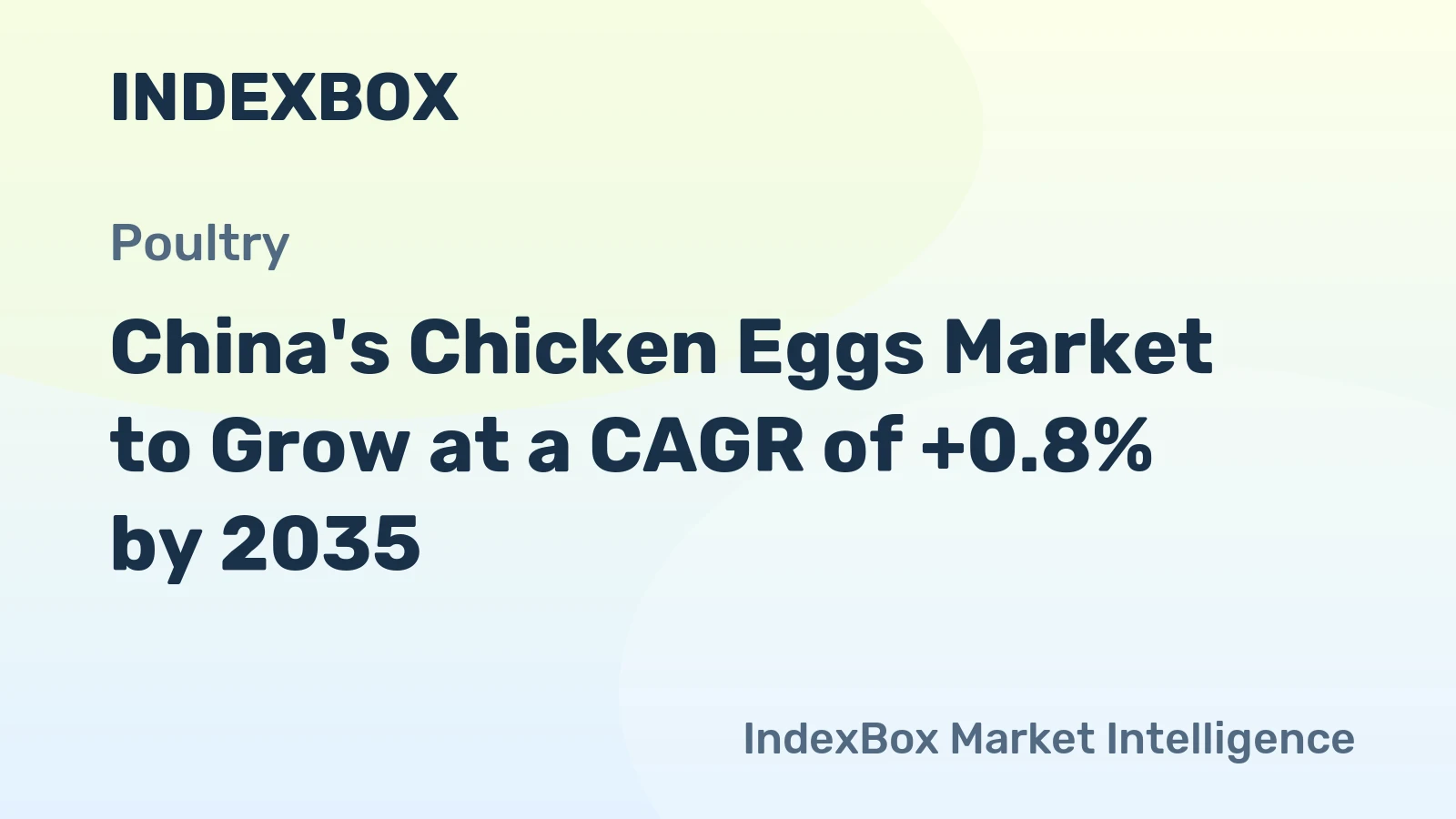 China's Chicken Eggs Market to Grow at a CAGR of +0.8% by 2035