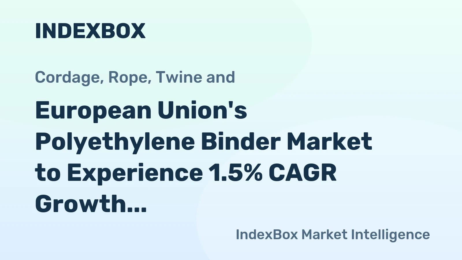 European Union's Polyethylene Binder Market to Experience 1.5% CAGR Growth Through 2035