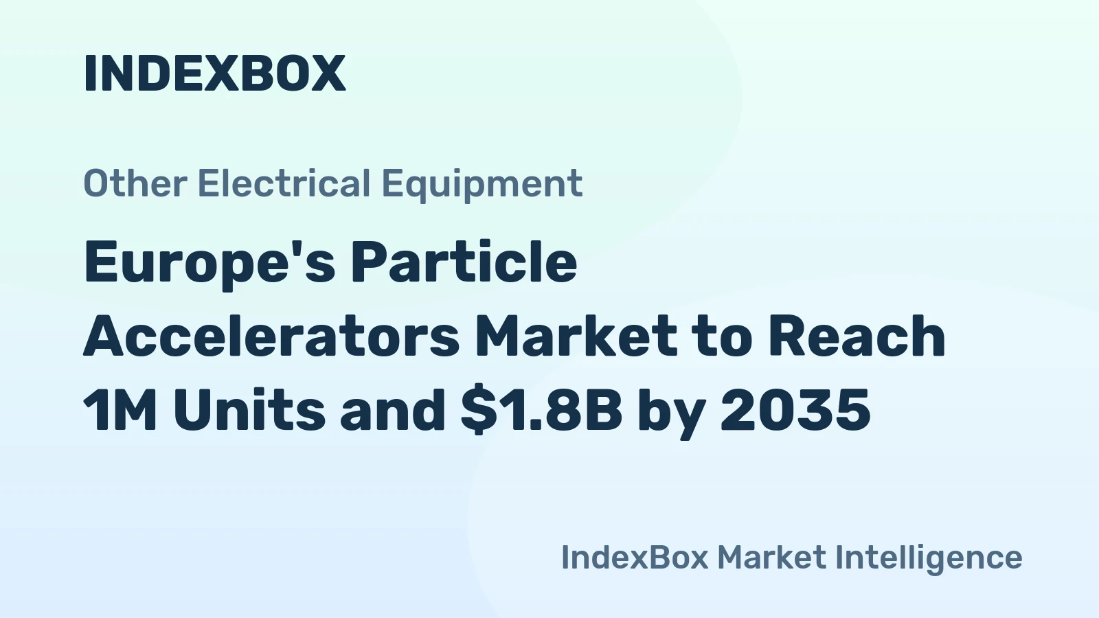 Europe's Particle Accelerators Market to Reach 1M Units and $1.8B by 2035