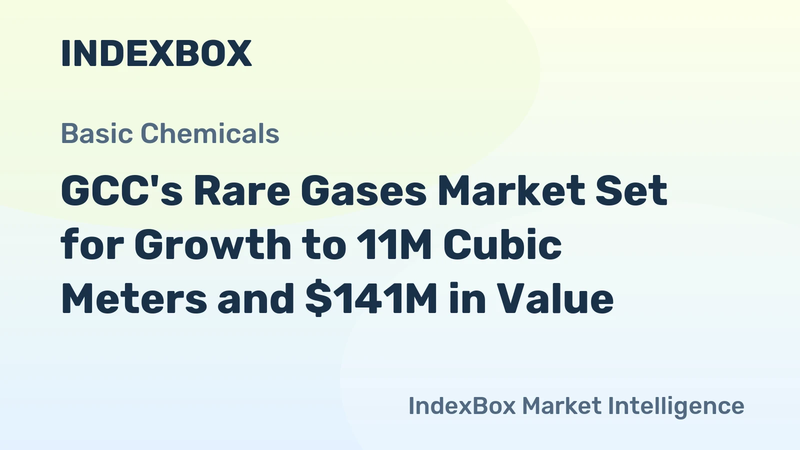 GCC's Rare Gases Market Set for Growth to 11M Cubic Meters and $141M in Value