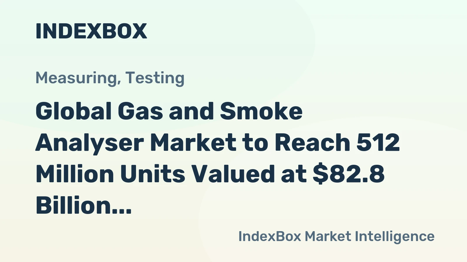 Global Gas and Smoke Analyser Market to Reach 512 Million Units Valued at $82.8 Billion by 2035