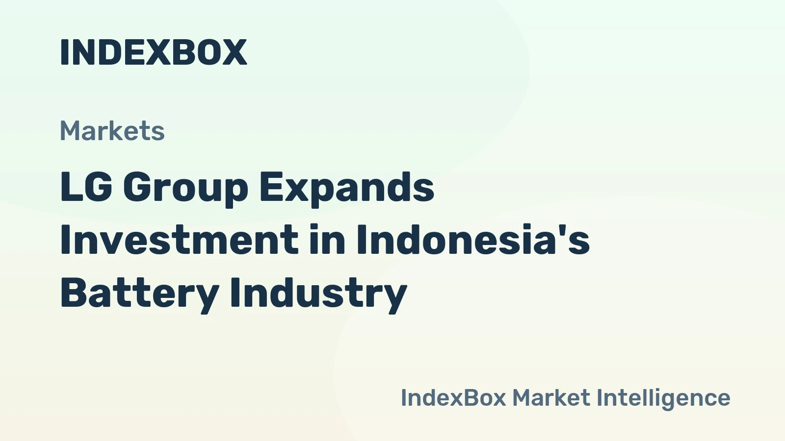 LG Group Expands Investment in Indonesia's Battery Industry