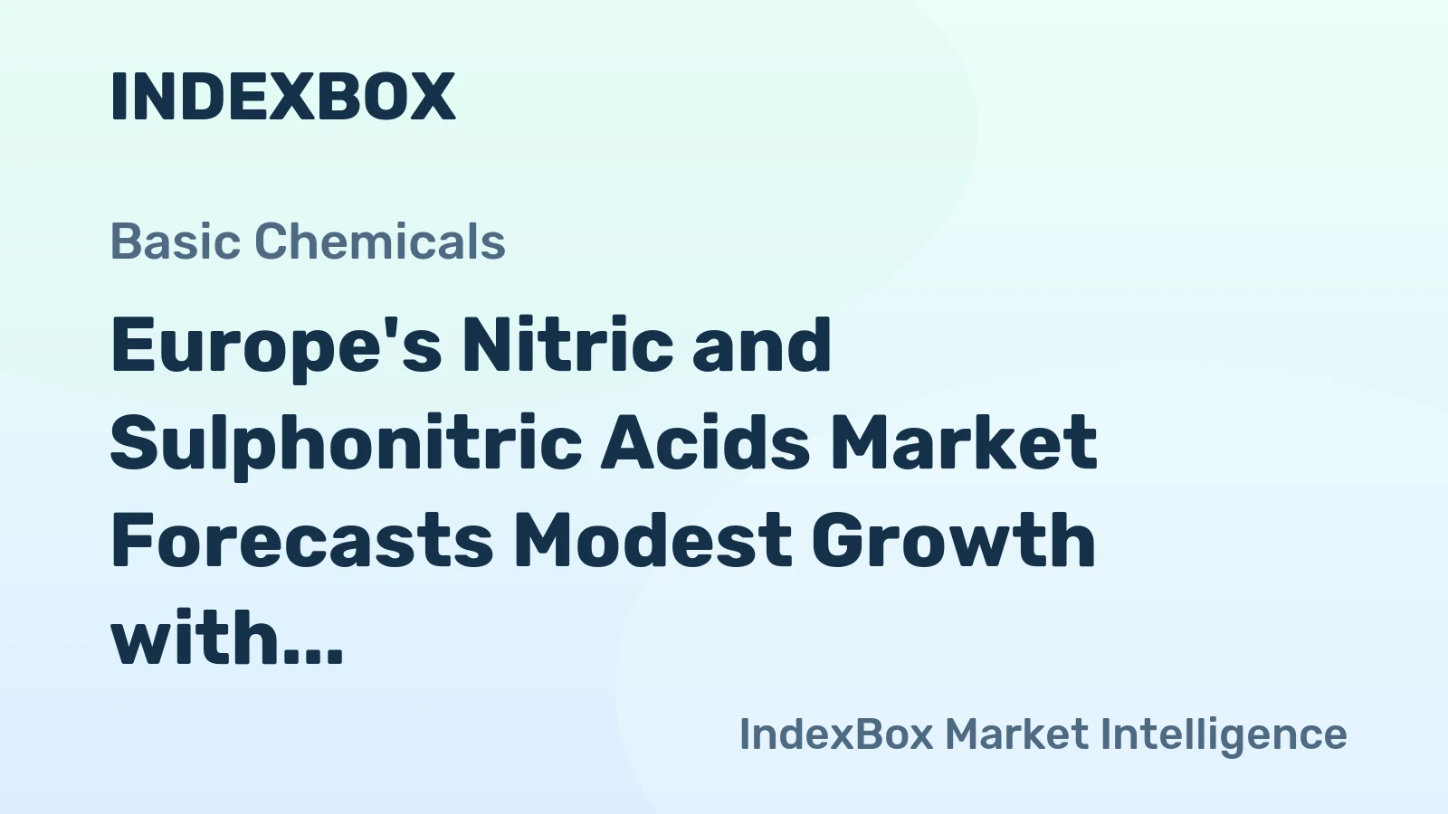 Europe's Nitric and Sulphonitric Acids Market Forecasts Modest Growth with a 2.1% CAGR in Value Through 2035