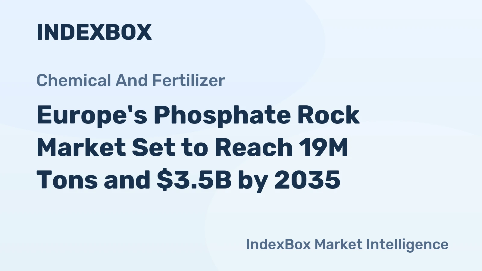 Europe's Phosphate Rock Market Set to Reach 19M Tons and $3.5B by 2035