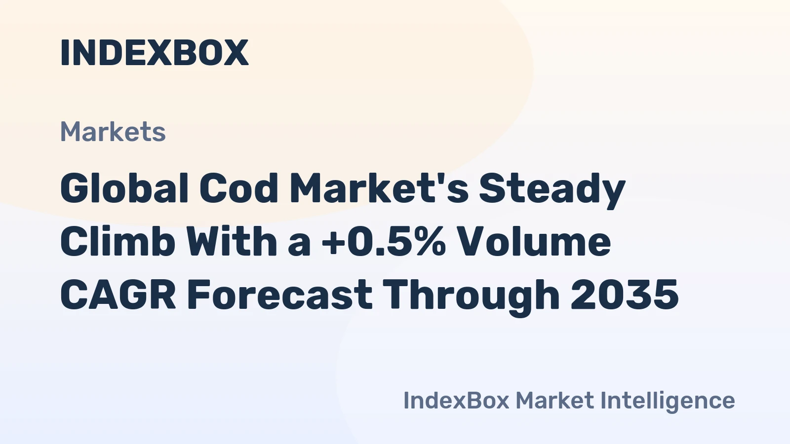 Global Cod Market's Steady Climb With a +0.5% Volume CAGR Forecast Through 2035