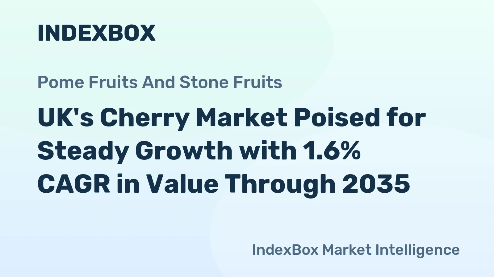 UK's Cherry Market Poised for Steady Growth with 1.6% CAGR in Value Through 2035