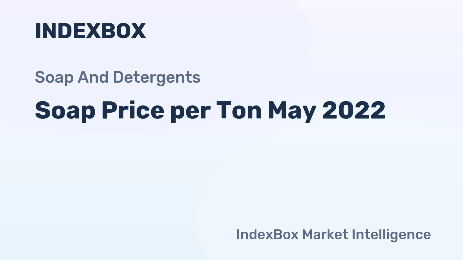 Soap Price per Ton May 2022