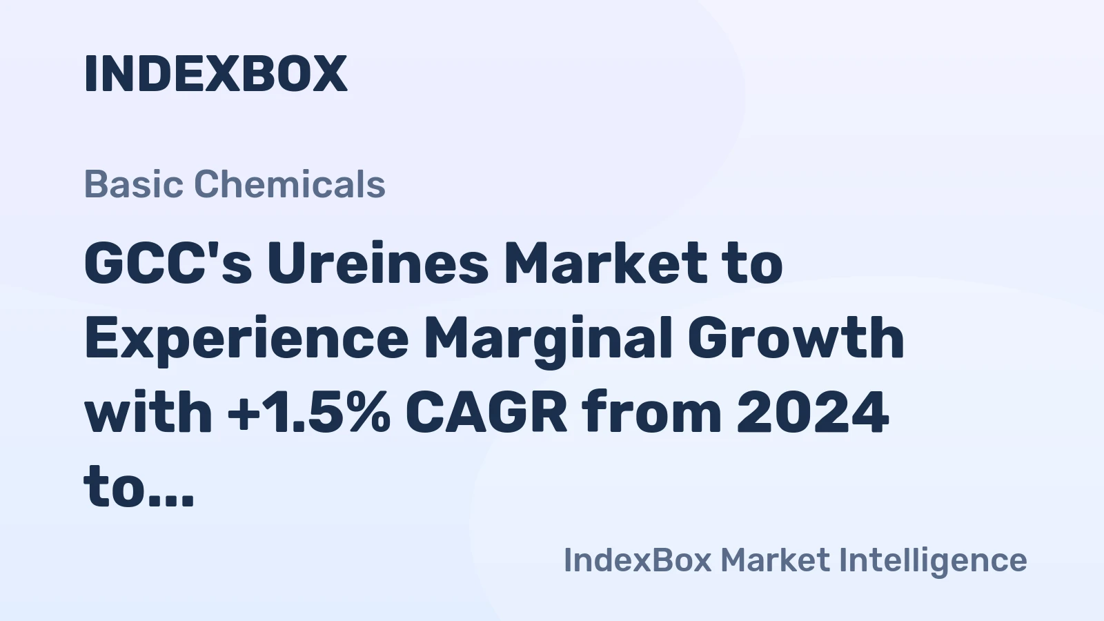 GCC's Ureines Market to Experience Marginal Growth with +1.5% CAGR from 2024 to 2035