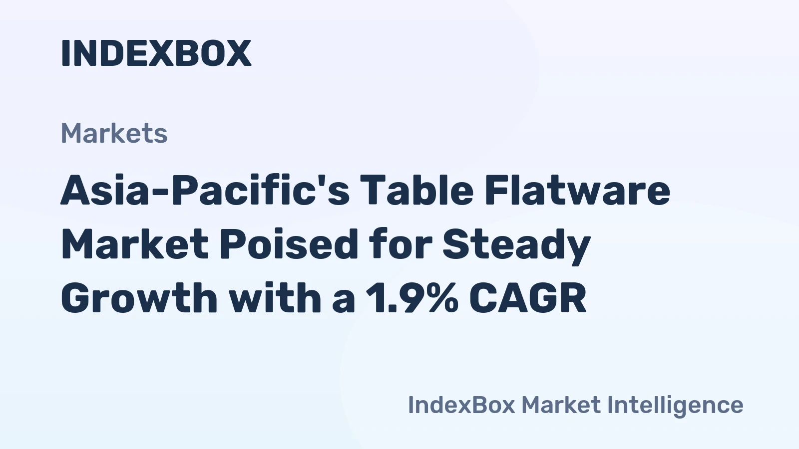 Asia-Pacific's Table Flatware Market Poised for Steady Growth with a 1.9% CAGR