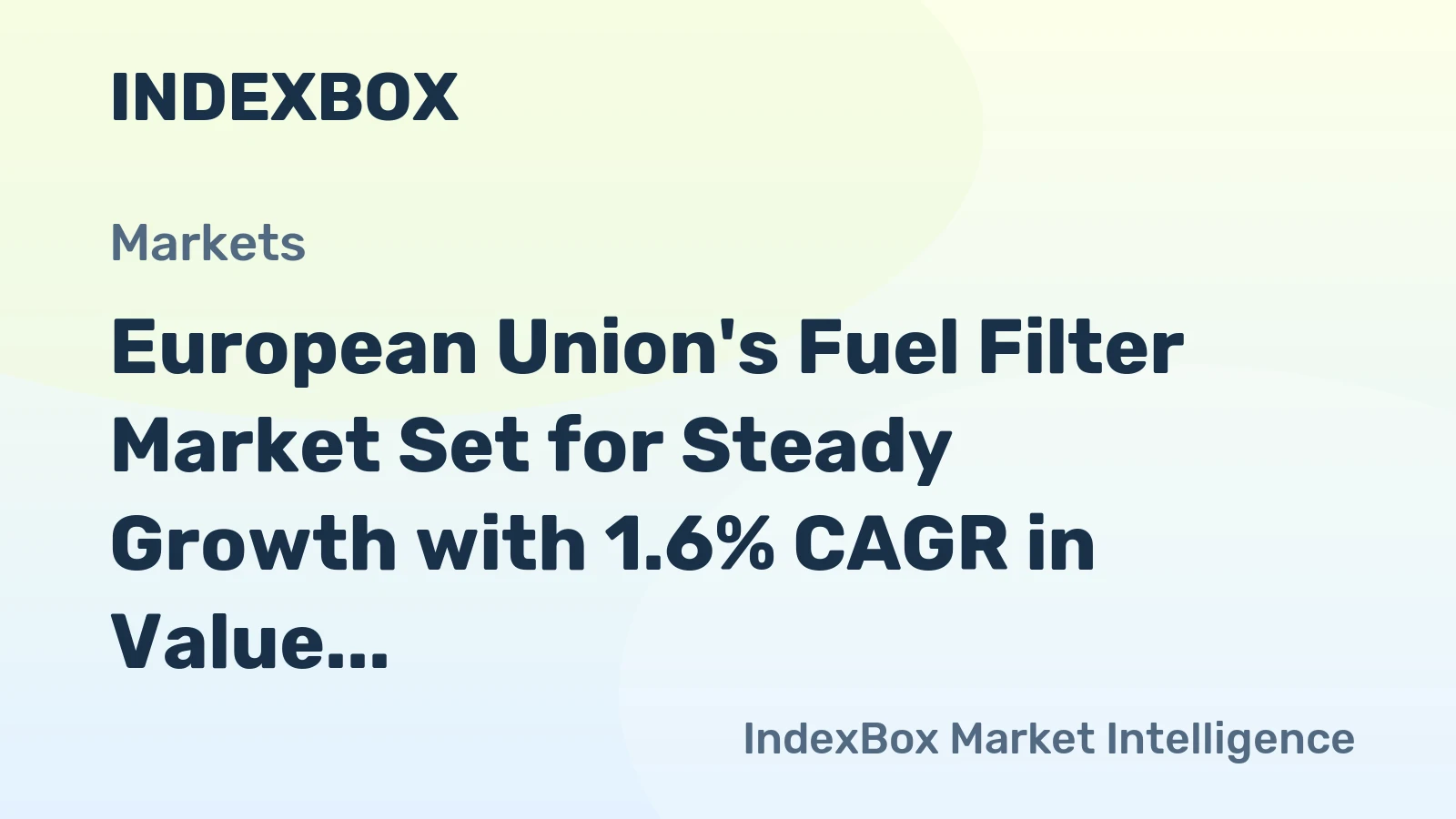 European Union's Fuel Filter Market Set for Steady Growth with 1.6% CAGR in Value Through 2035