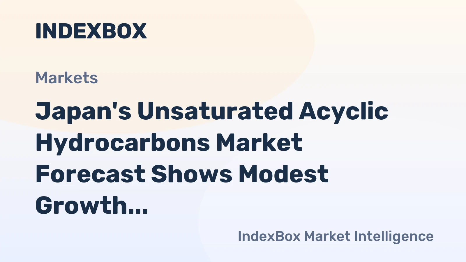 Japan's Unsaturated Acyclic Hydrocarbons Market Forecast Shows Modest Growth with 1.8% CAGR Through 2035