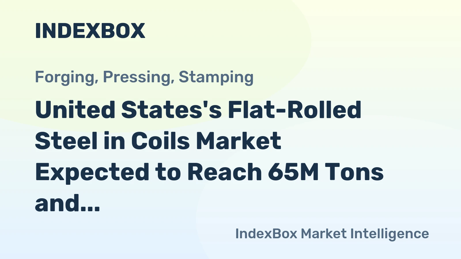 United States's Flat-Rolled Steel in Coils Market Expected to Reach 65M Tons and $52.9B by 2035