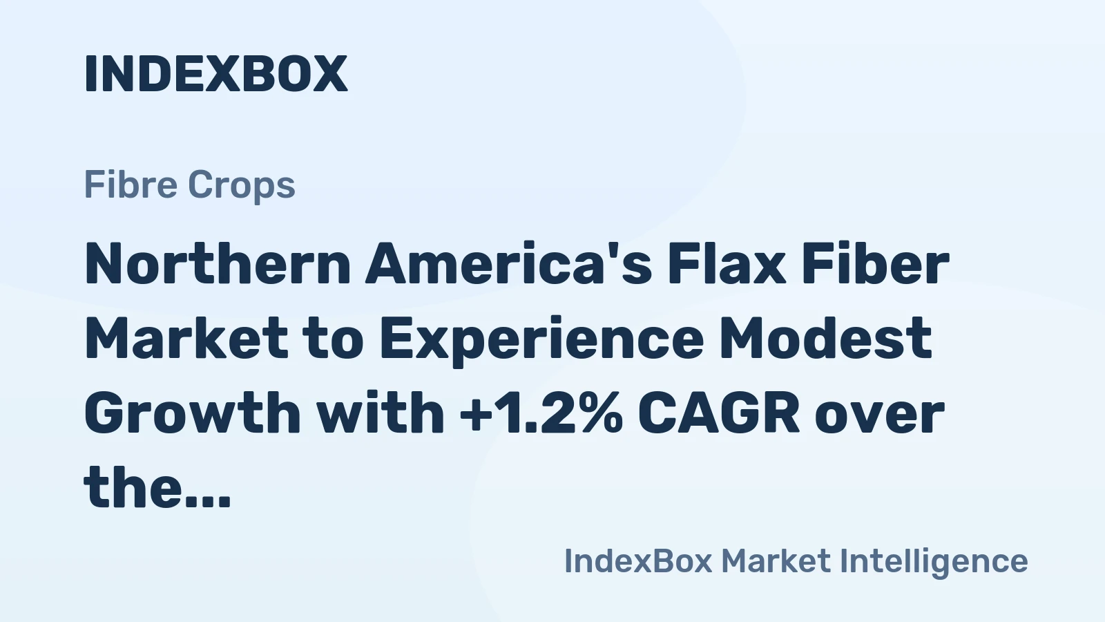 Northern America's Flax Fiber Market to Experience Modest Growth with +1.2% CAGR over the Next Decade