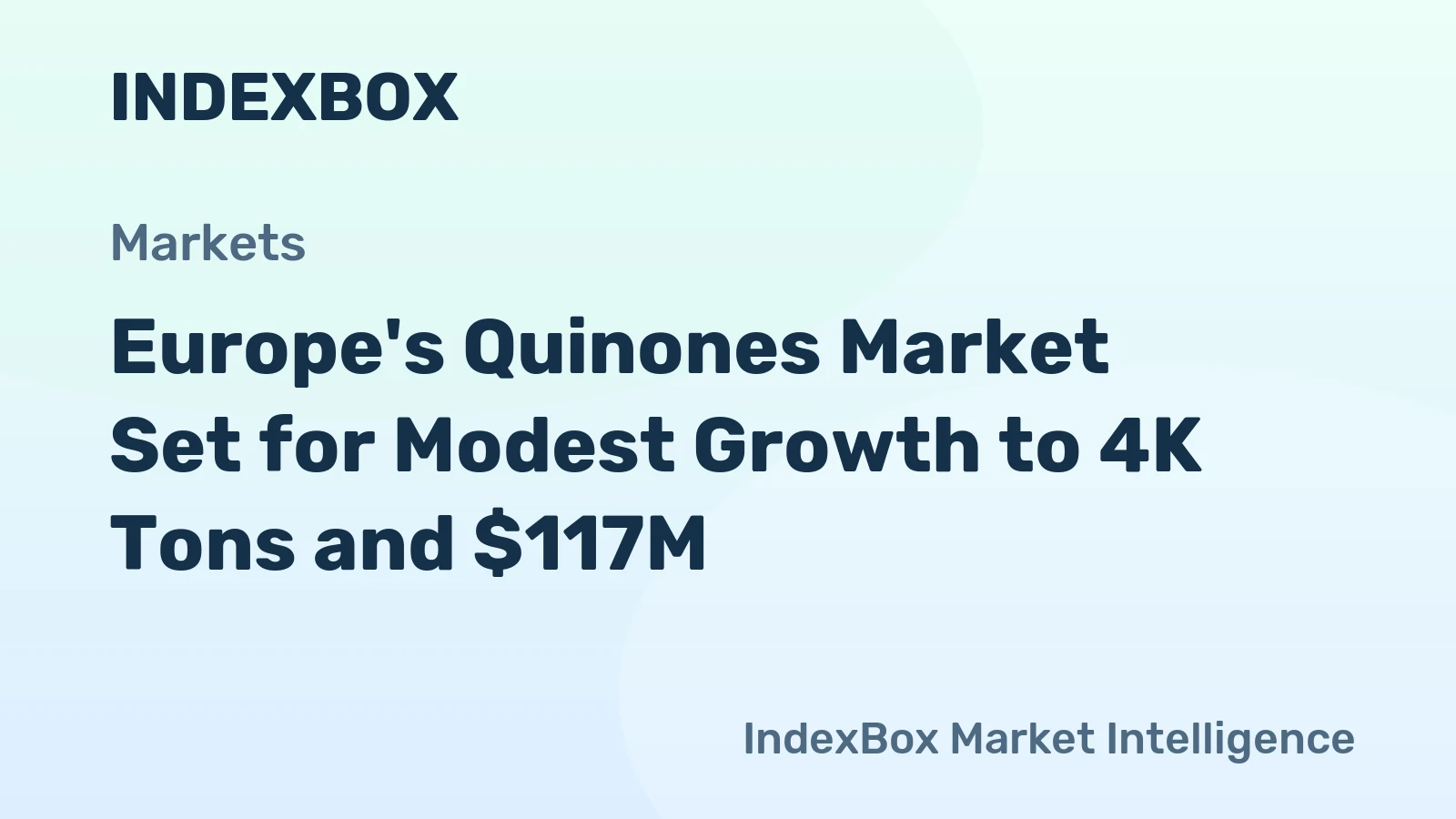 Europe's Quinones Market Set for Modest Growth to 4K Tons and $117M