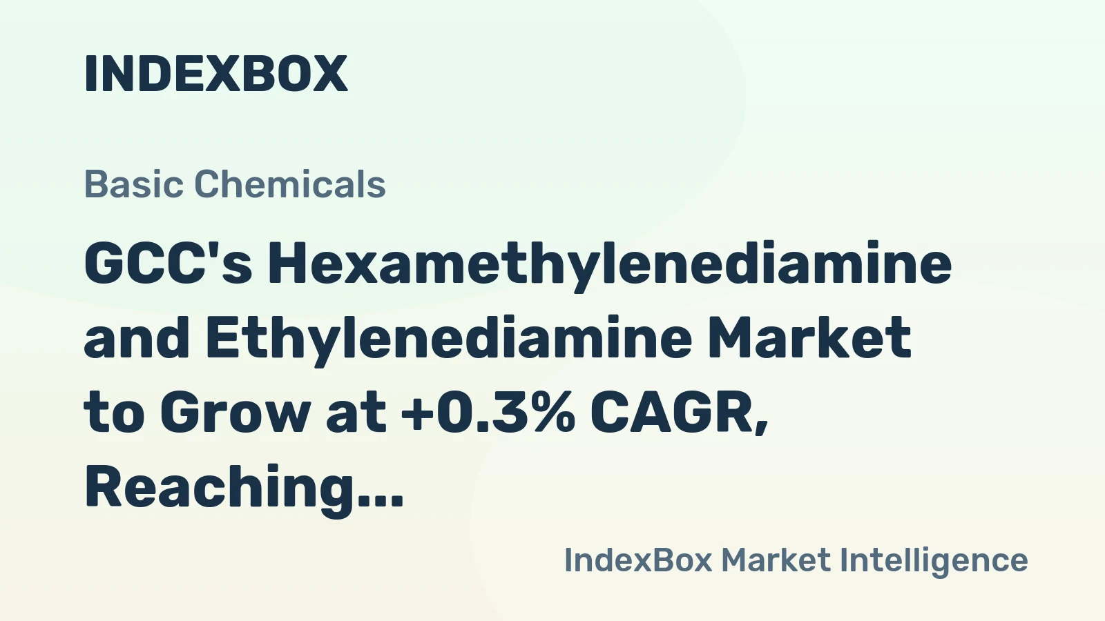 GCC's Hexamethylenediamine and Ethylenediamine Market to Grow at +0.3% CAGR, Reaching 181K tons by 2035