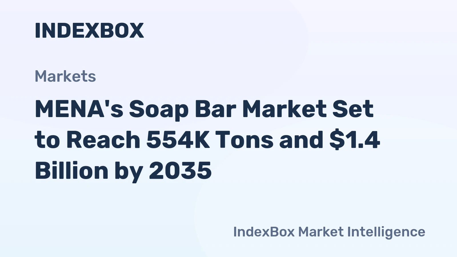 MENA's Soap Bar Market Set to Reach 554K Tons and $1.4 Billion by 2035