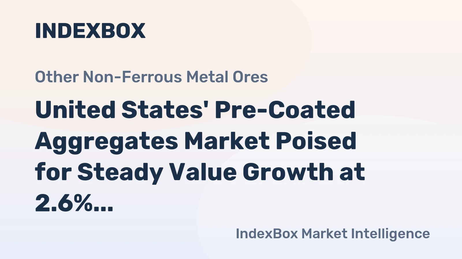 United States' Pre-Coated Aggregates Market Poised for Steady Value Growth at 2.6% CAGR Through 2035