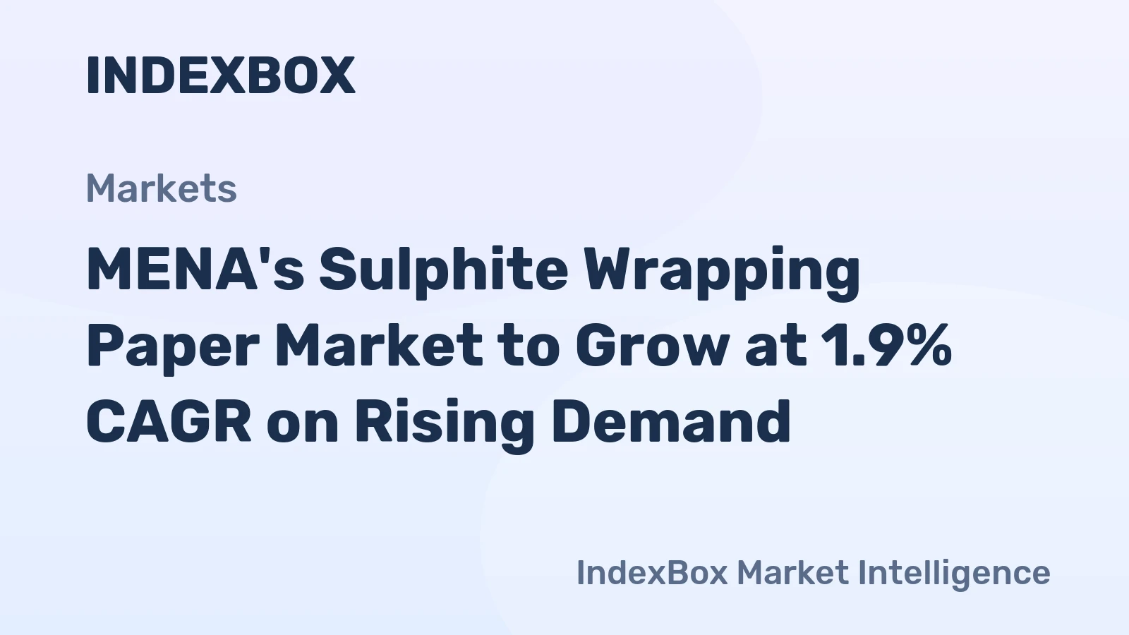 MENA's Sulphite Wrapping Paper Market to Grow at 1.9% CAGR on Rising Demand
