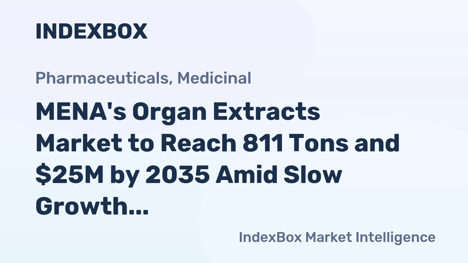 MENA's Organ Extracts Market to Reach 811 Tons and $25M by 2035 Amid Slow Growth and Dominant UAE Position